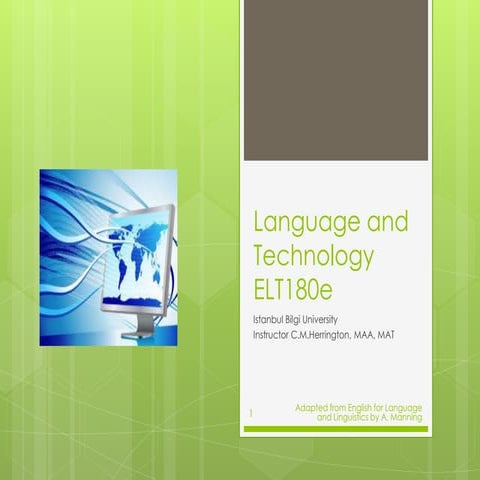 Language and technology | PPTX