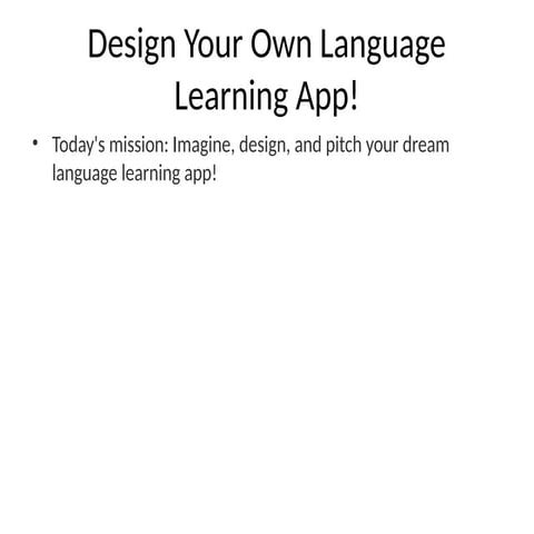 Language_App_Design_Activity in MALL Lecture | PPTX