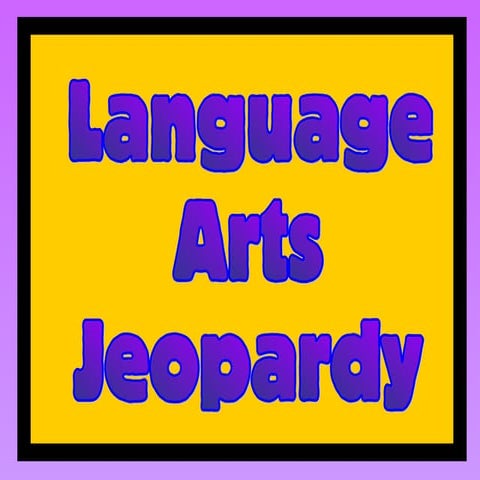 Language Arts Jeopardy | PPT | Cats | Pets