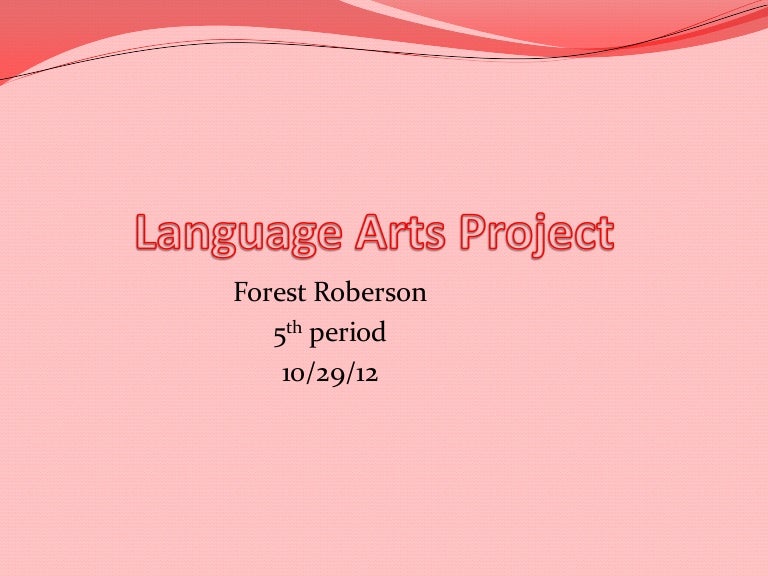 Language arts project