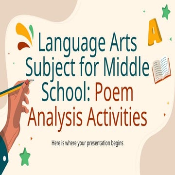 Language Arts Subject for Middle School_ Poem Analysis Activities by ...