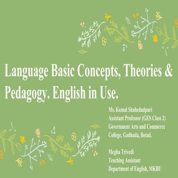 Language basic concepts, theories and pedagogy. English in use.pptx