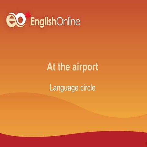Language circle: at the airport | PPTX
