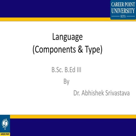 Language components & type | PPTX