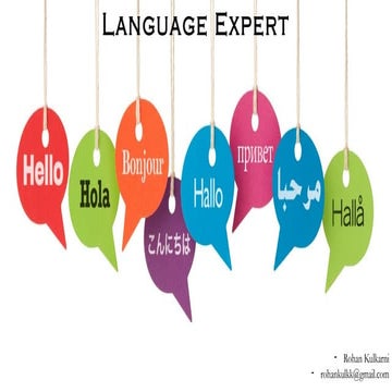 Language expert | PPT