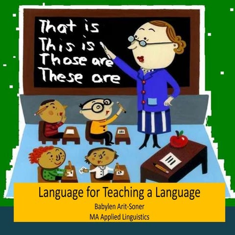 Language for teaching a language | PPT