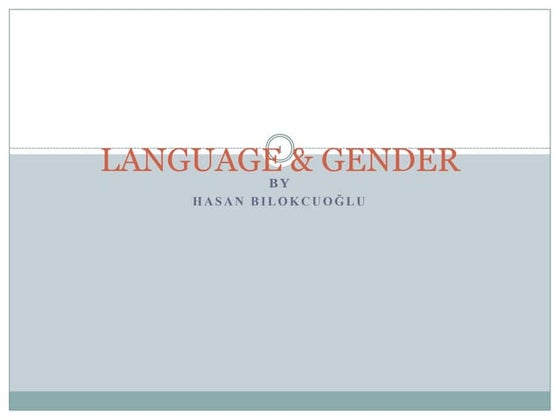 GENDER DIFFERENCES POWERPOINT | PPT