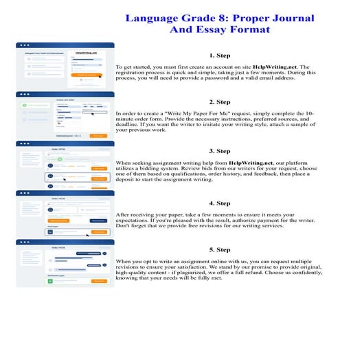 Language Grade 8 Proper Journal And Essay Format | PDF