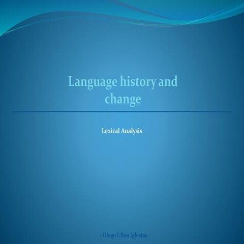 Language history and change | PPT