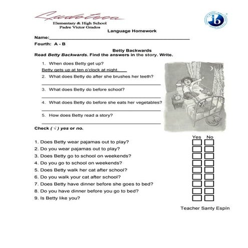Language homework | PDF