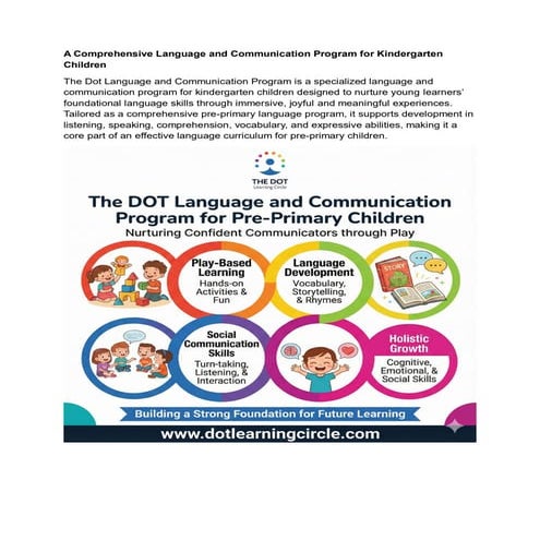 Why Language Learning for Pre Primary Is Essential in Early Childhood ...