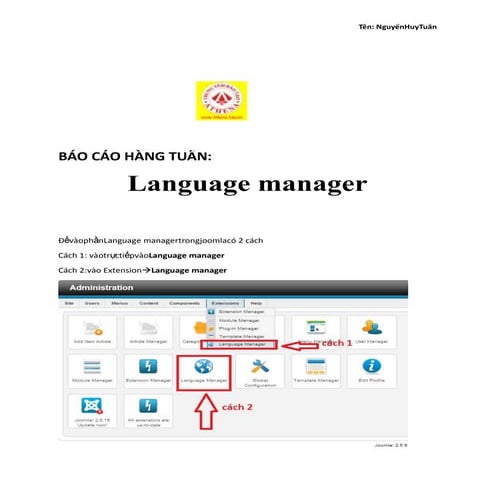 Tm hiểu Language manager trong joomla | DOCX