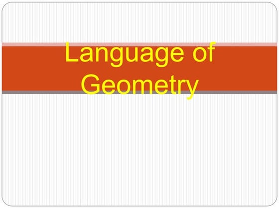 Points, Lines and Planes | PPT