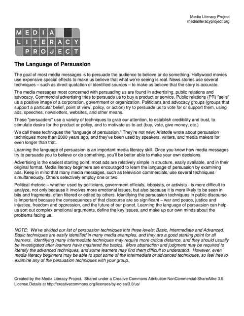 Lesson 2 - Types of Propaganda for Grade 8 | PPT