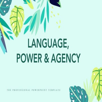 Language power and agency. in linguist Anthropology | PDF