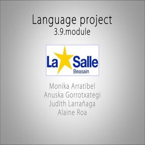 Language project | PPT