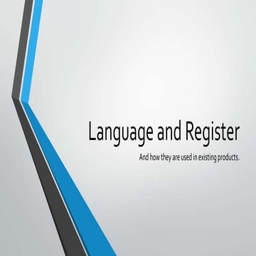 Language + Register | PPTX