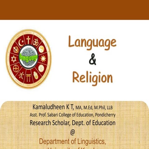 Language & religion | PPT