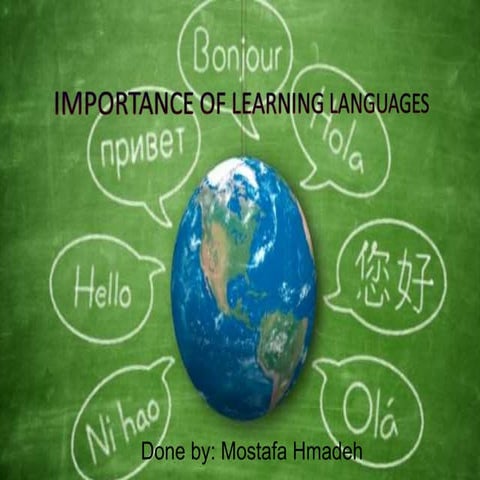 importance of learning languages | PPTX