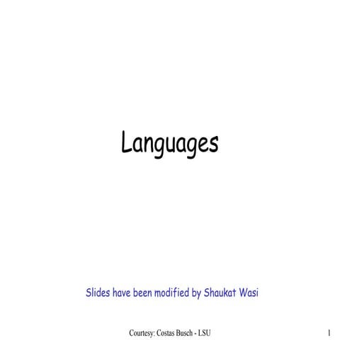 Languages | PPTX