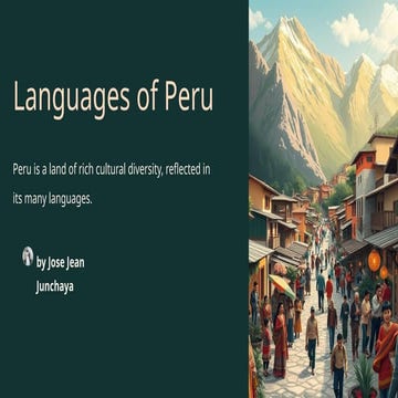 Languages of Peru: Spanish, Quechua, Aymara | PPTX