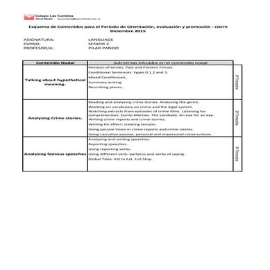 Esquema de contenidos nodales writing s3- dic 2014 (1) | PDF