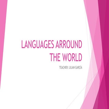 Languages arround the world | PDF