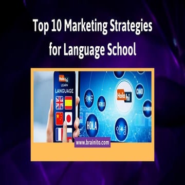 Marketing Strategies For Language School | PDF