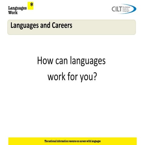 Launch your career in Europe - Europe Language Jobs | PPTX
