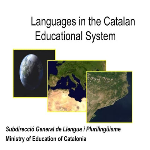 Languages in the catalan educational system | PPT