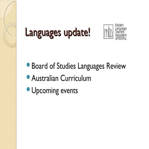 Languages update! | PPT