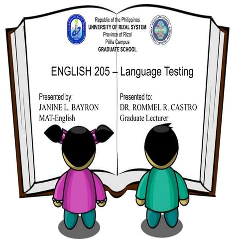 Language Tests | PPTX