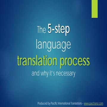 The translation process top translators stick to like glue | PPT