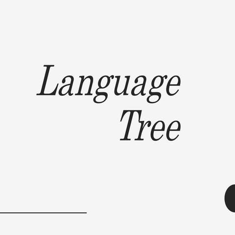 Language Tree 1 Pptx Free Download