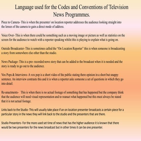 Codes and Conventions | PPT