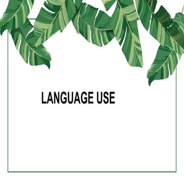 Language use | PPTX