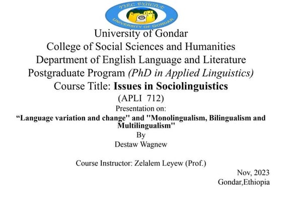 Sociolinguistics | PPTX | Programming Languages | Computing