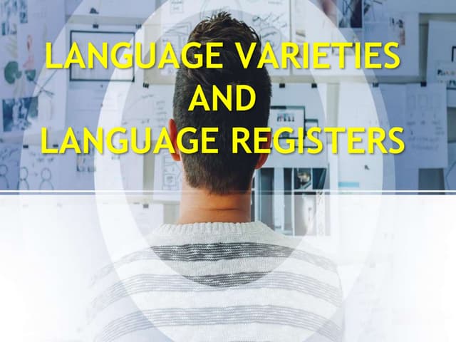 Varieties of english | PPT