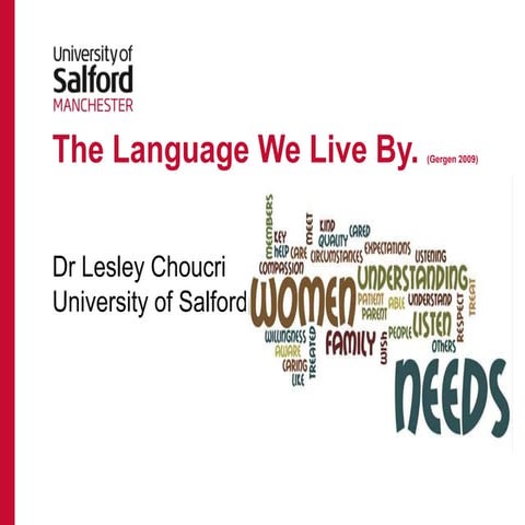 The Language We Live By | PPT