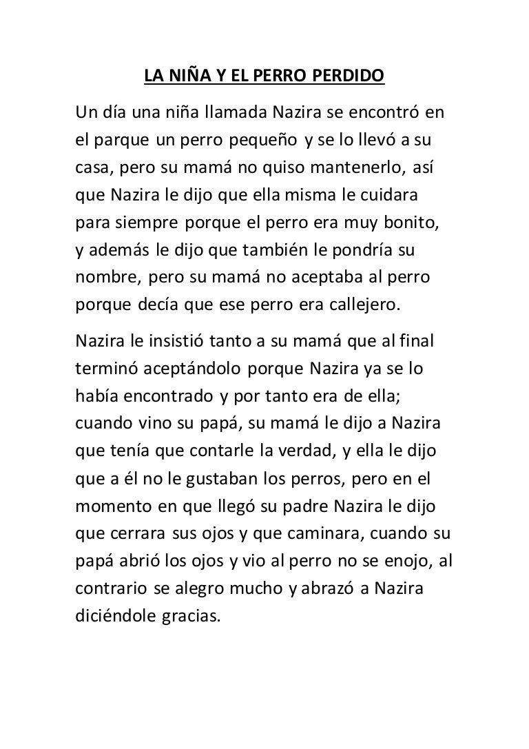 La niña y el perro perdido