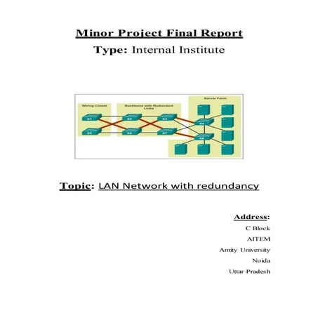 Lan network with Redundancy | DOCX