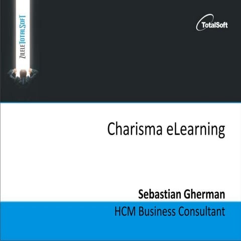 Lansare Charisma HCM e-Learning 2013 | PDF