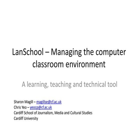 Lanschool | PDF