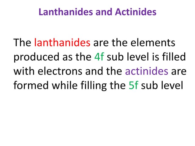 Lanthanide contraction | PPTX