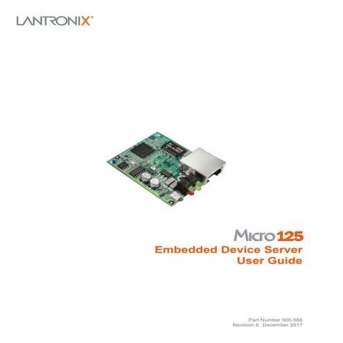 Lantronix Micro125 User Manual micro125.pdf