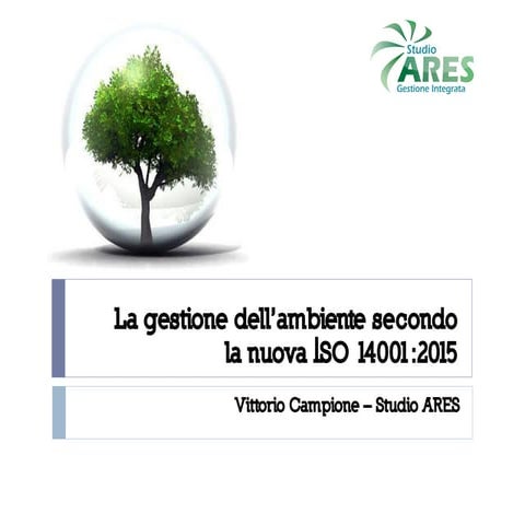 La nuova iso 14001:2015 | PDF