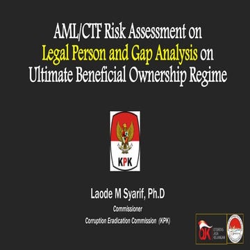 AML/CTF Risk Assessment on Legal Person and Gap Analysis on Ultimate ...