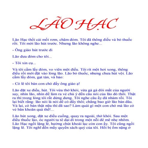Lao hac | PDF