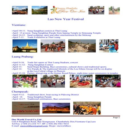 Lao new year activities in luang prabang 2012(a) | PDF