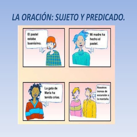 La OracióN, Sujeto Y Predicado | PPTX